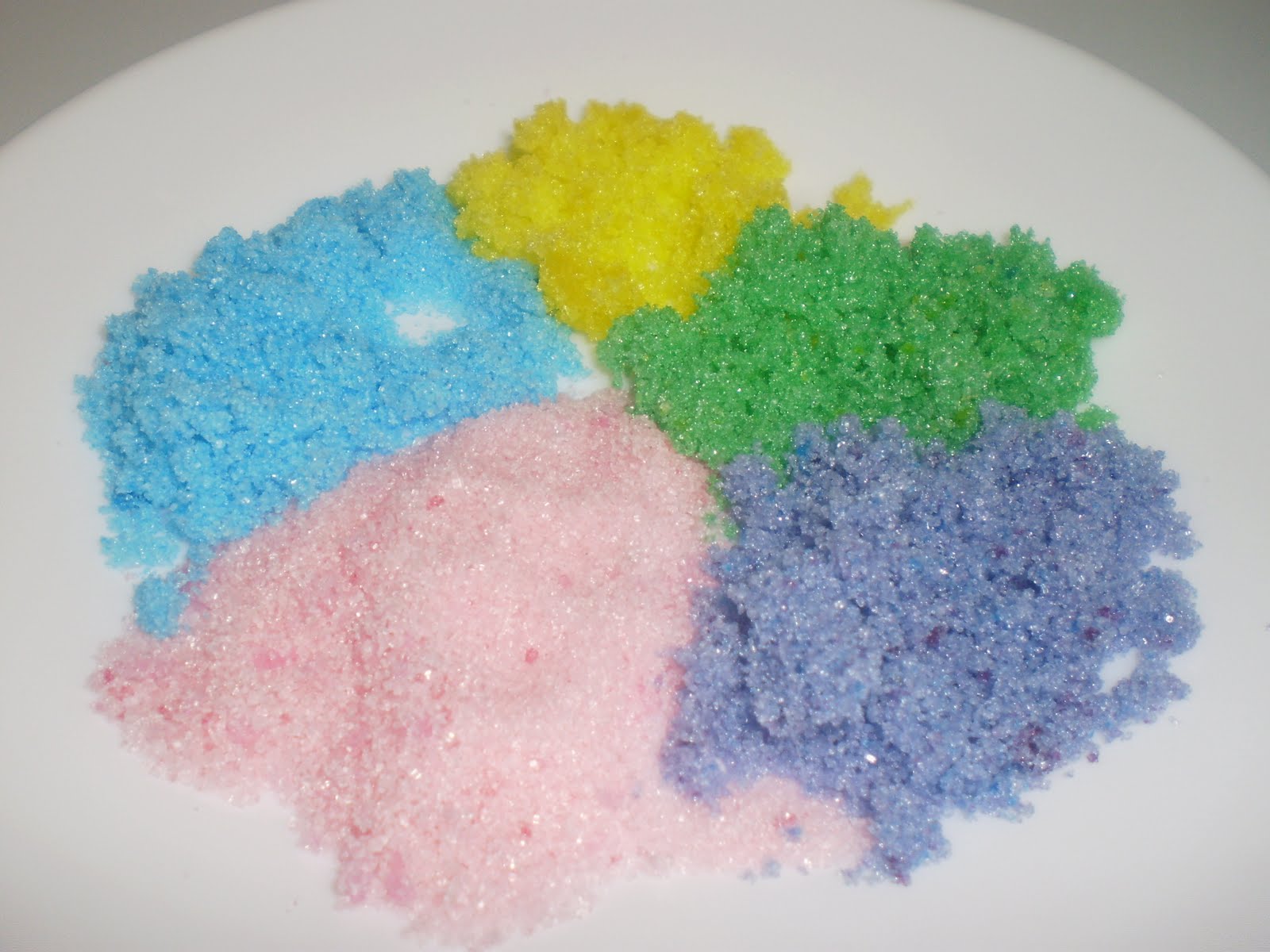 Una terapia muy dulce: Azúcar de colores