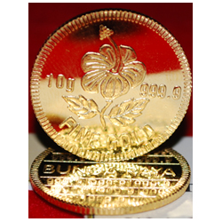 G o l d e n m a s: Syiling Emas Bunga Raya Fine Gold 999.9 (10g)