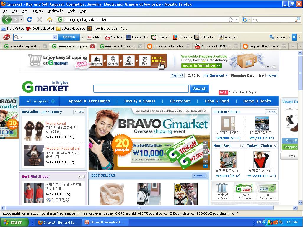 That's me!: Gmarket as a whole!