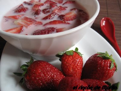 El rincón de Marijo: Fresas con leche