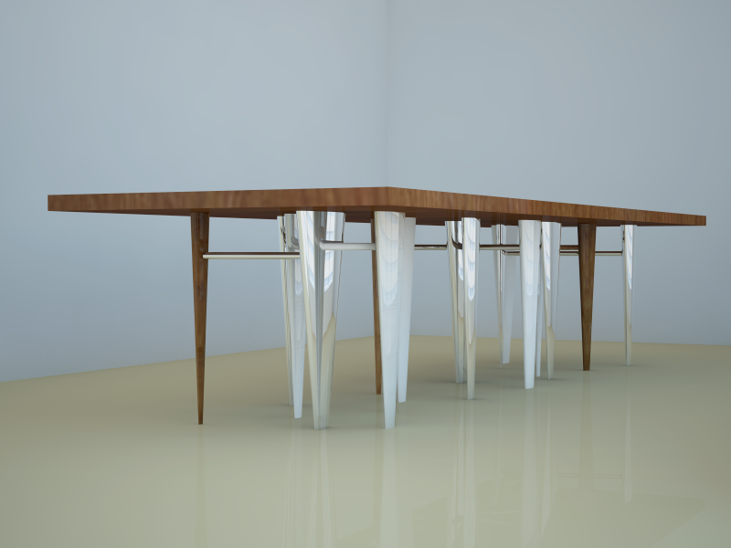 3D Rendering & Modeling Gallery: 3D of dining table
