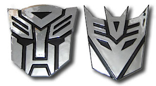 Emblems: Chrome Transformers Emblem 3" x 3" (7cm)