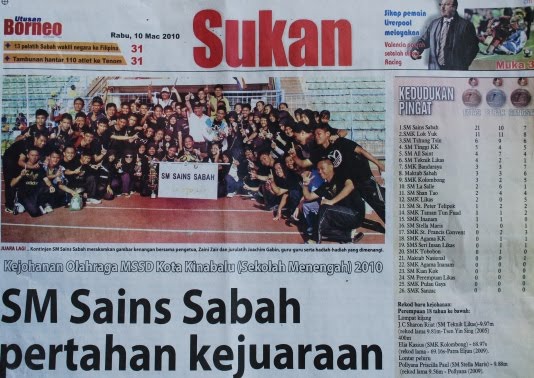 Kokurikulum SBP: SMESH JUARA LAGI..........