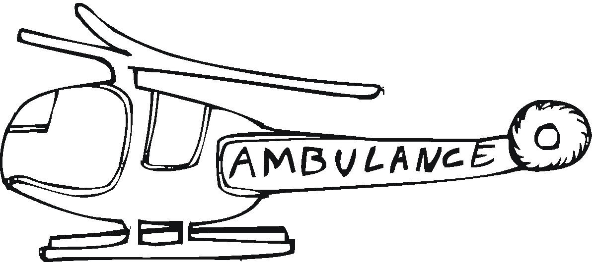 Air Ambulance Coloring Page Coloring Pages