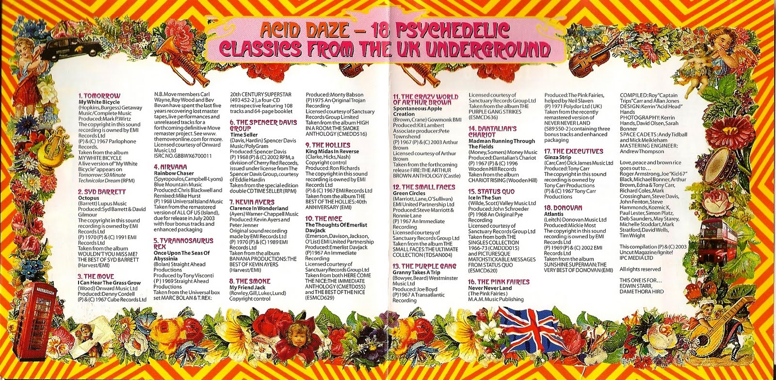 URBAN ASPIRINES: Acid Daze : 18 Psychedelic Classics From The UK ...