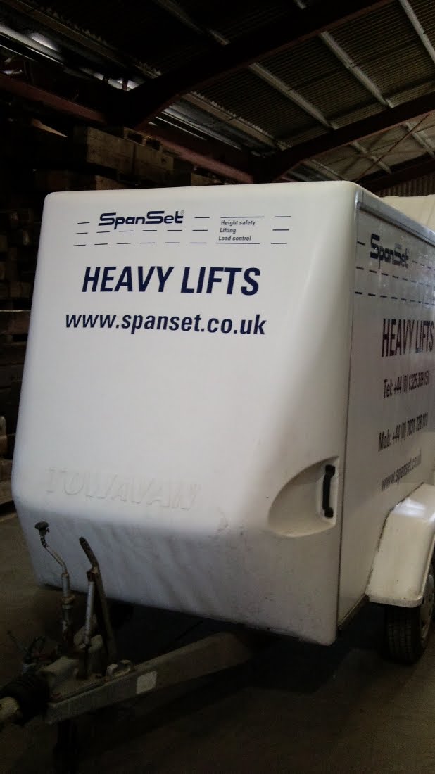 The Green I Signs Blog: Refurbished Tow A Van trailer lettering ...