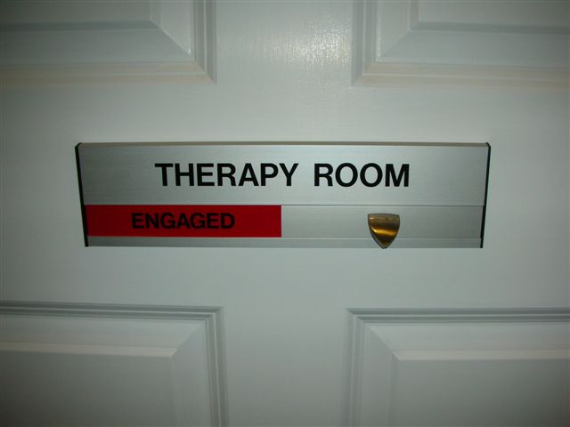 The Green I Signs Blog: Middleton Spa Therapy Room door Signage by ...