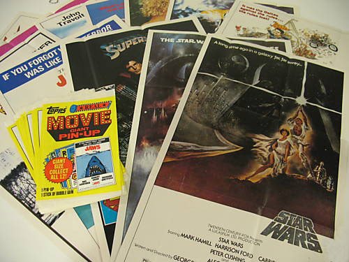 TEMPLE OF SCHLOCK: Trading Cards: "Real Movie Giant Pin-Ups" from Topps