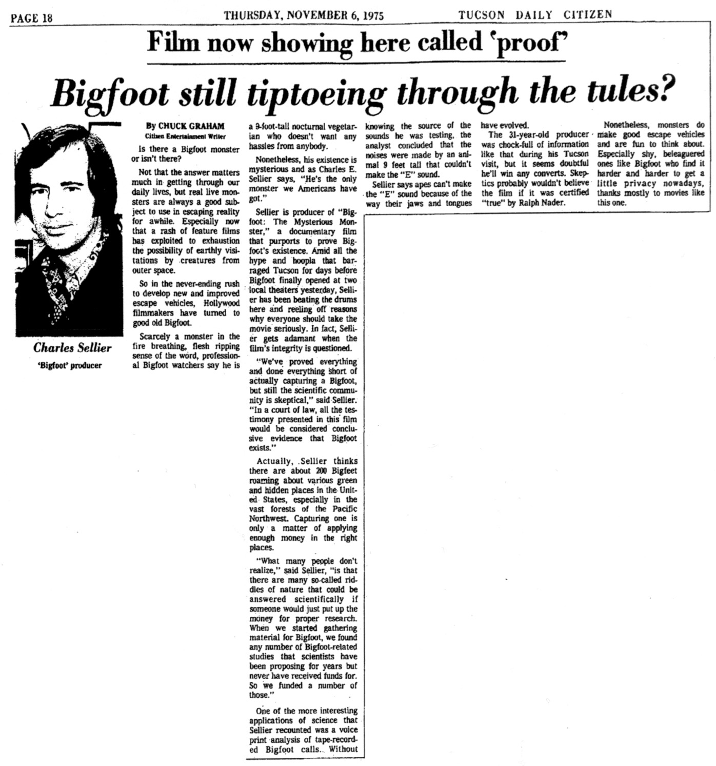 TEMPLE OF SCHLOCK: Charles E. Sellier, Jr. - R.I.P.