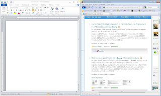 OU Libraries Tech Tag: Topic 2: Windows 7 Split Screen Windows