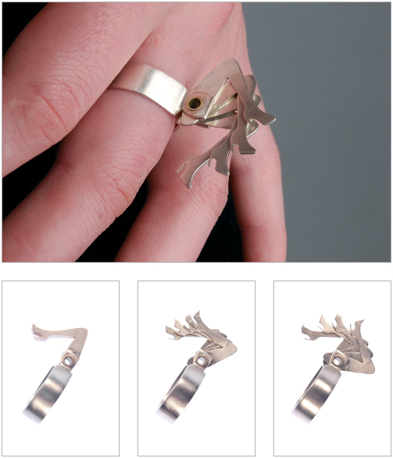 Catherine Chester Jewellery: Silver Leg Ring -Hand Cut