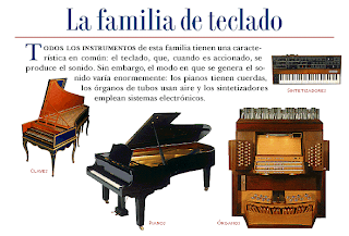 Nuestros instrumentos: Familia del teclado
