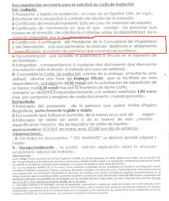 INMIGRACIÓN UNA OPORTUNIDAD : CARTA DE INVITACIÓN PARA EXTRANJEROS ...