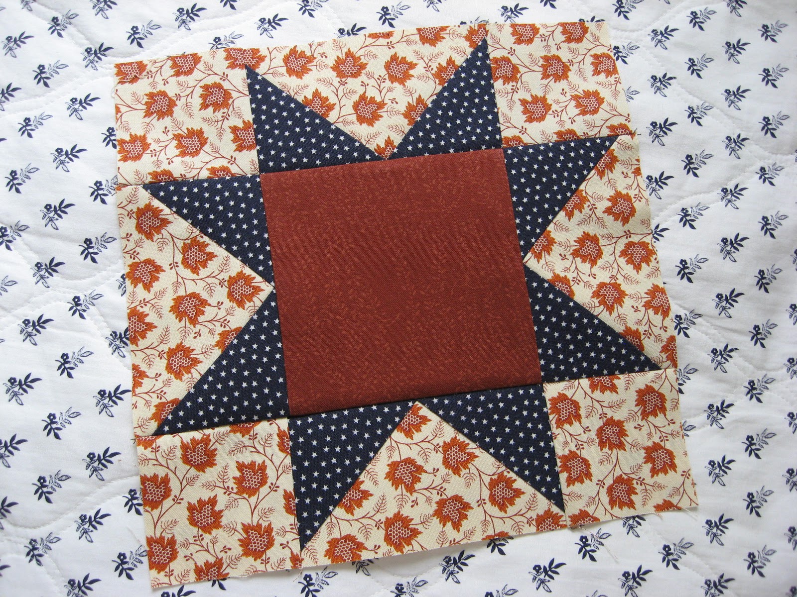 The Sanguine Stitcher: Civil War Quilt Blocks 2/52 - North Star