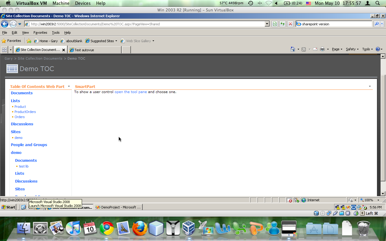Software engineering in a can: Sharepoint: How to achieve "Table of ...