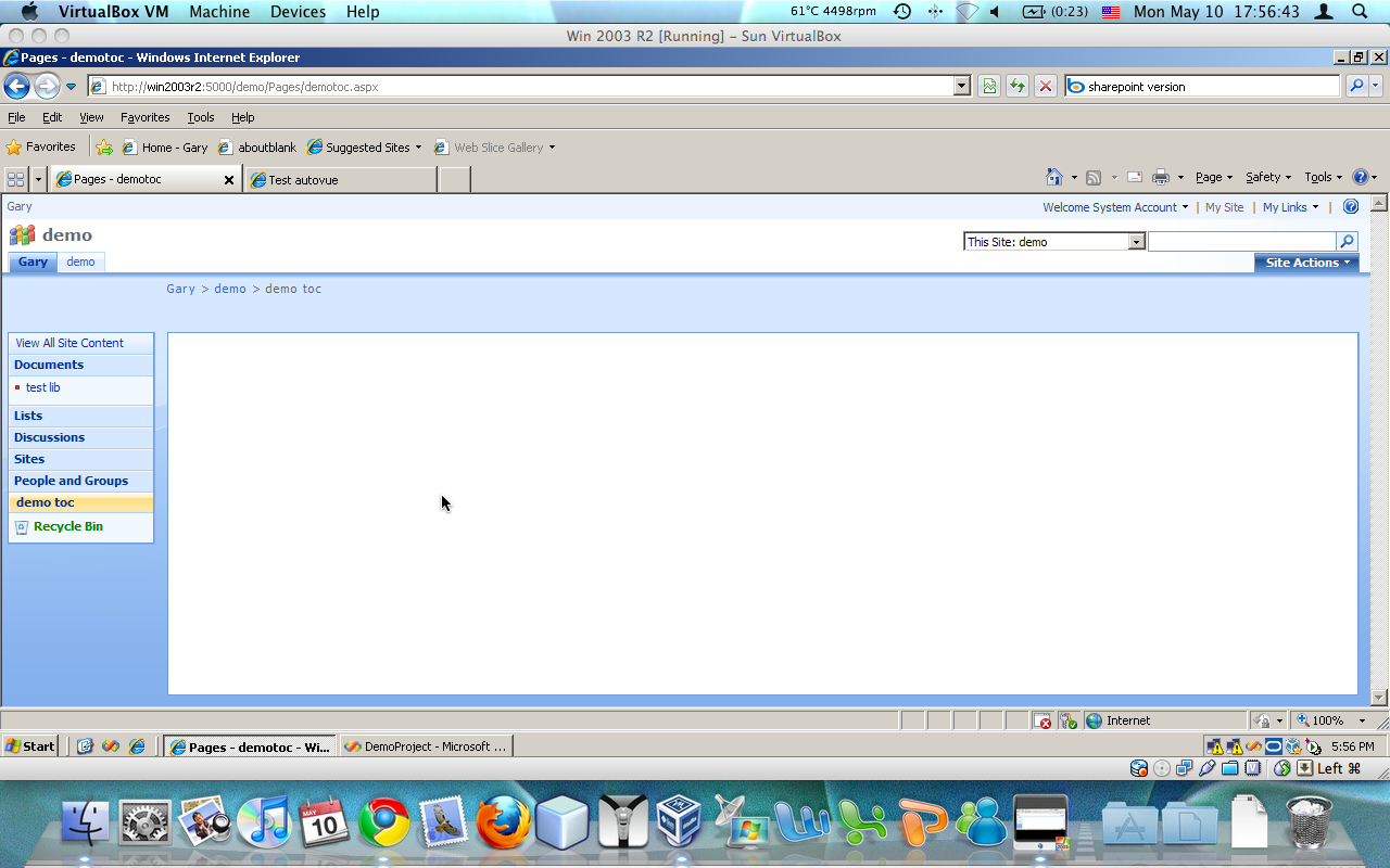 Software engineering in a can: Sharepoint: How to achieve "Table of ...