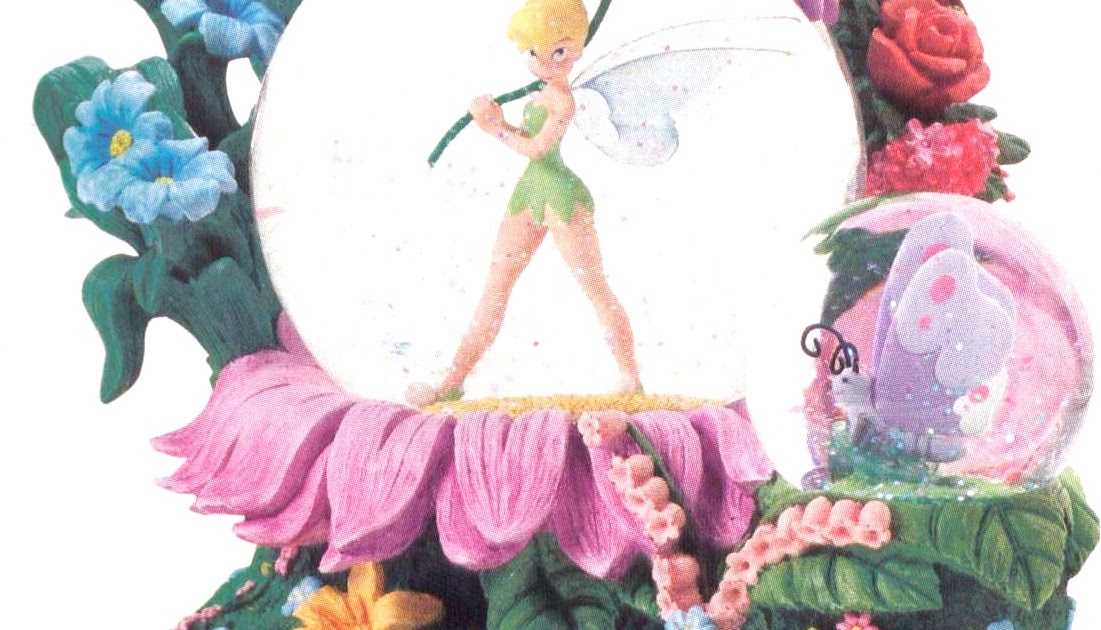Disney Snowglobes Collectors Guide: Tinker Bell spring garden snowglobe