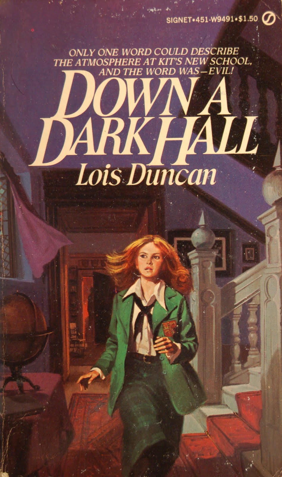 Allan Kass, Illustrator of Book Covers: Lois Duncan: Down a Dark Hall