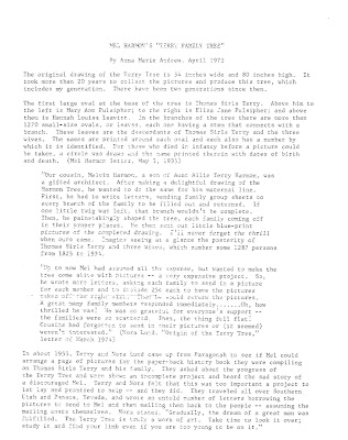 Hunt for Terry: Mel Harmon's "Terry Family Tree"