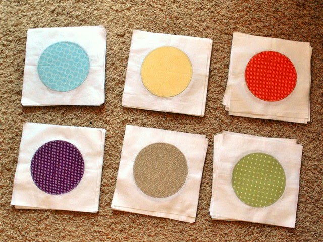 Bijou Lovely: the circle quilt tutorial, part one: creating your blocks.