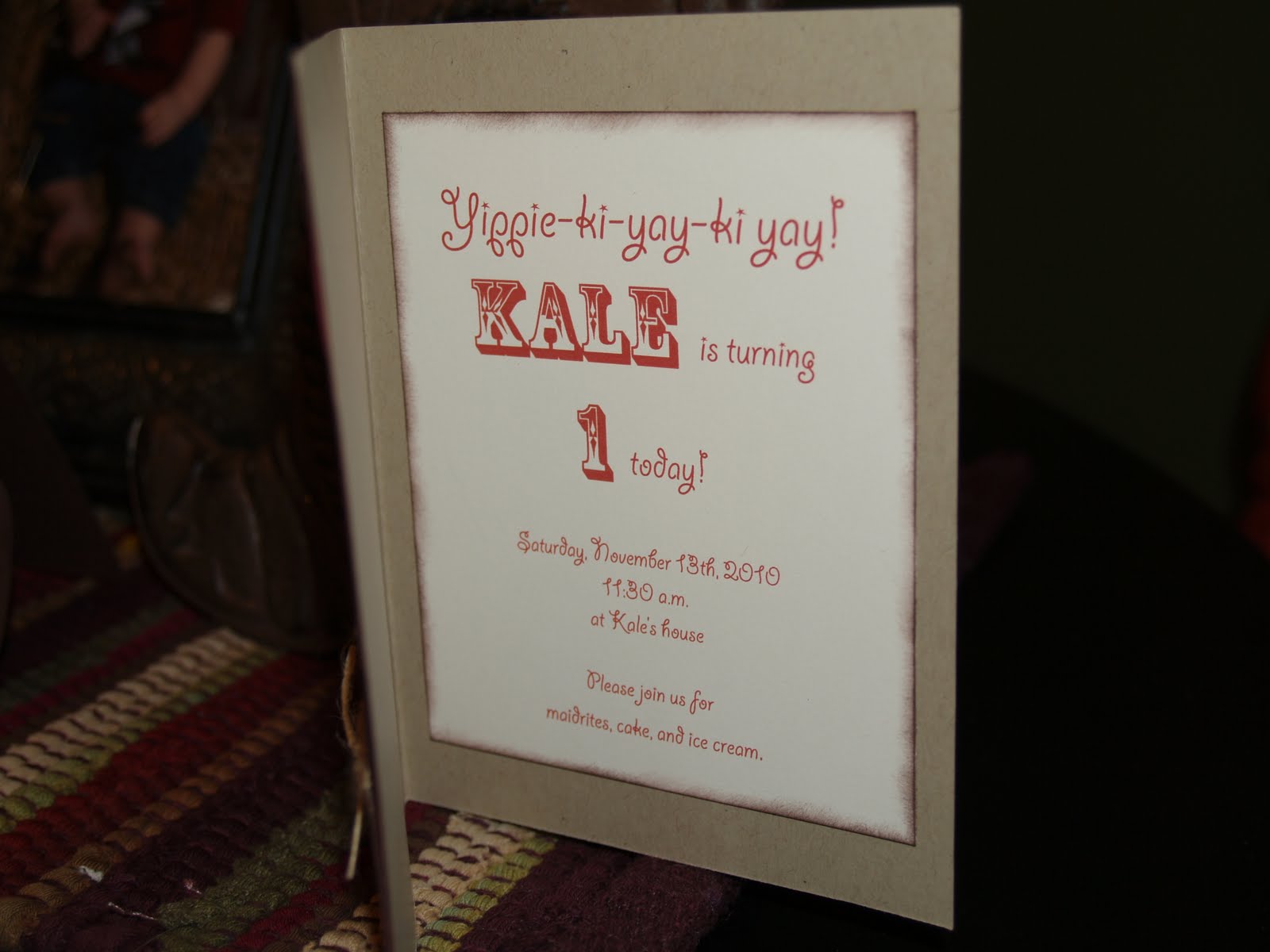 Craftin Chick : Happy 1st Birthday Kale!