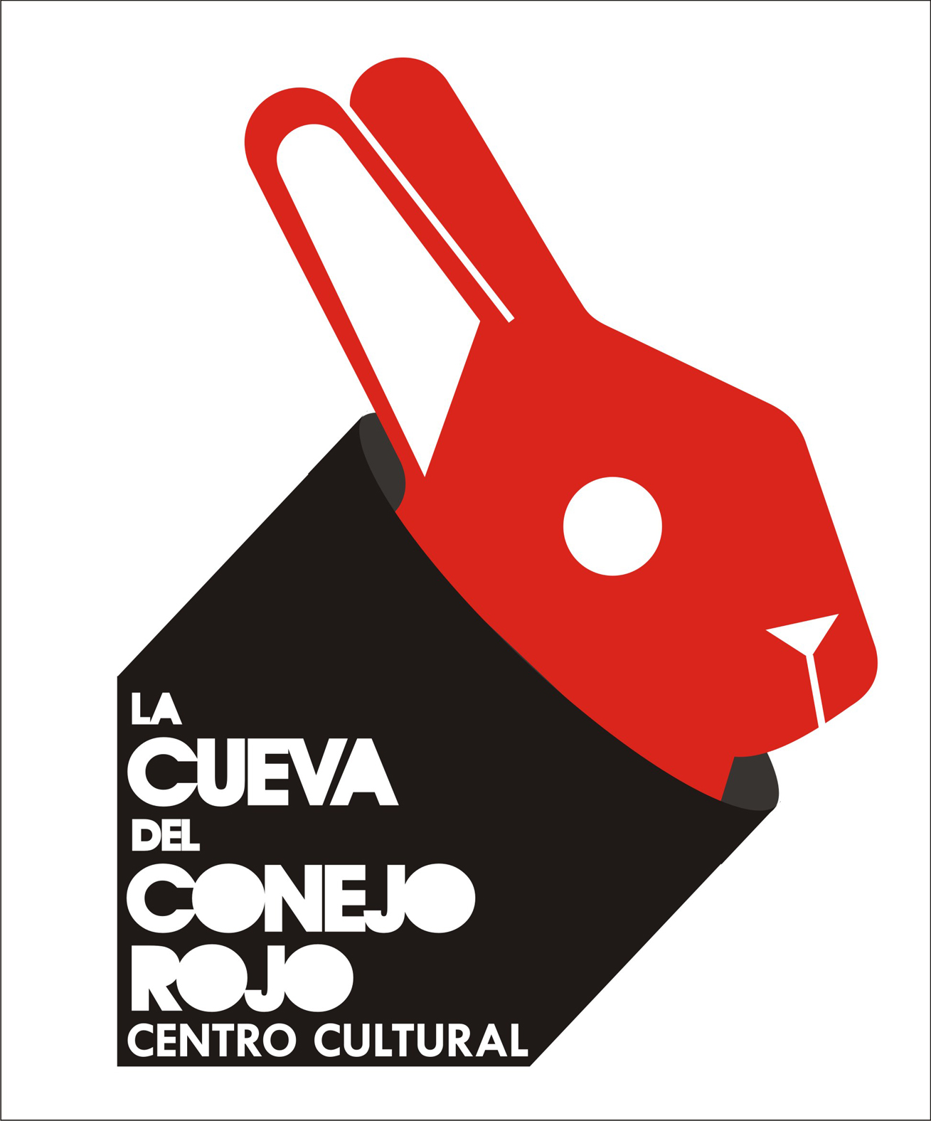 DeathRabbits: Isologotipo + Centro cultural "La cueva del conejo rojo"