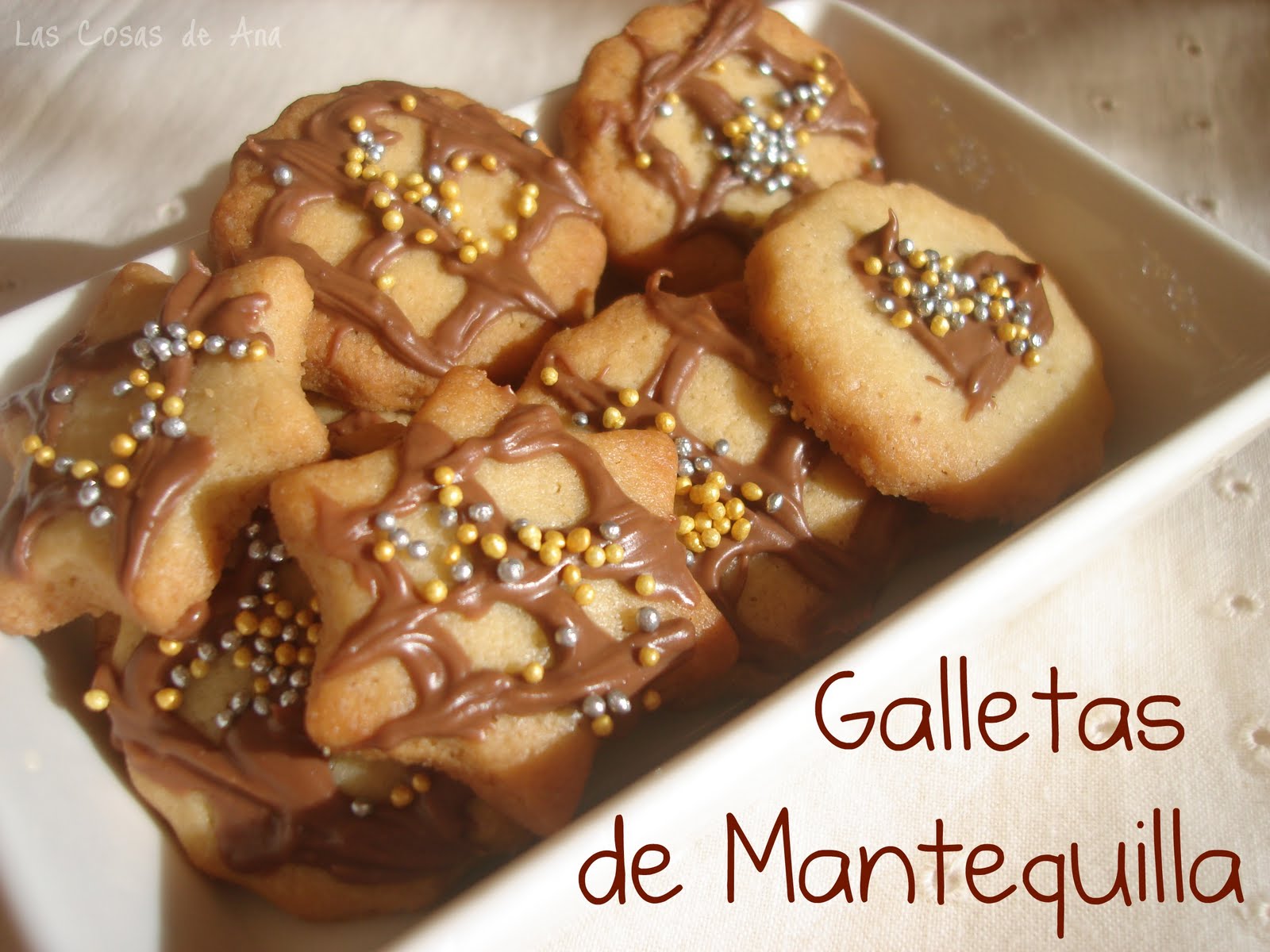 Las Cosas de Ana: GALLETAS FÁCILES DE MANTEQUILLA