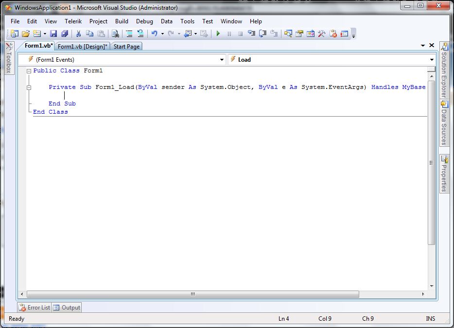 Visual Basic .Net: Visual Basic .Net
