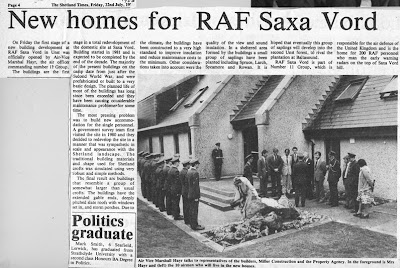 A History of RAF Saxa Vord: 22 November 2009