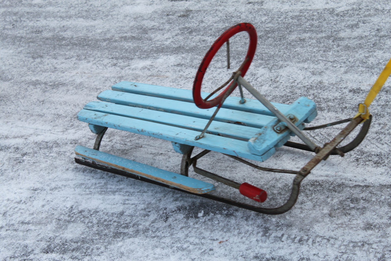 Perler på en snor: Full fart med gammel kjelke