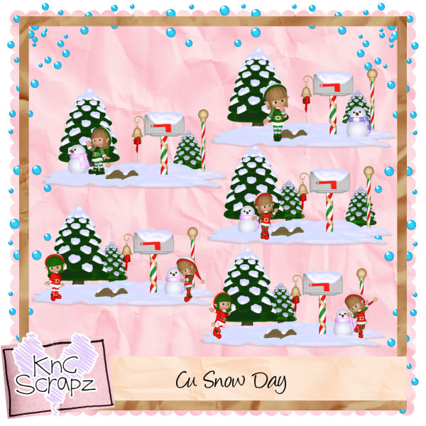 KnC Scrapz: CU Snow Day Freebie