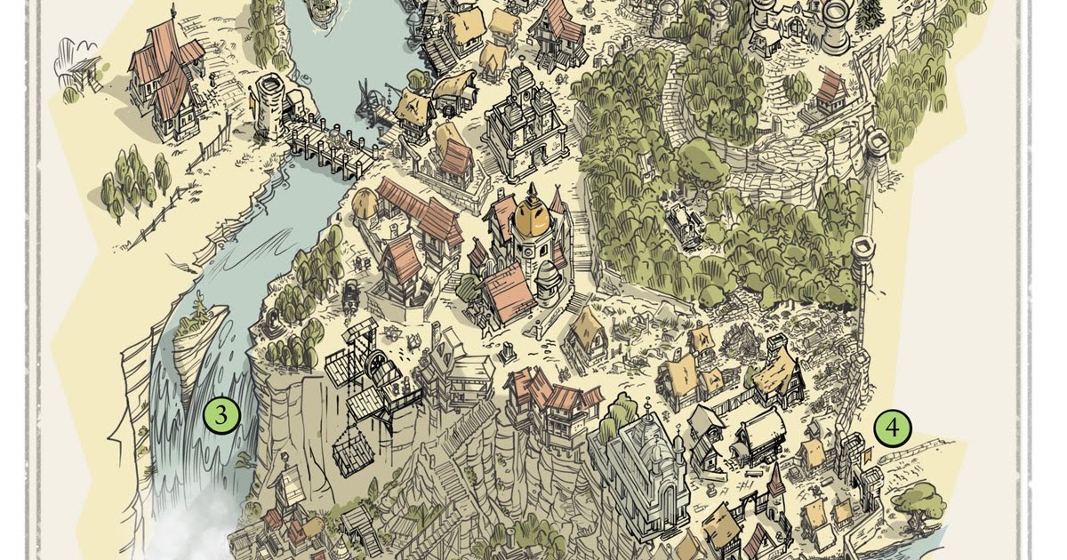 D and D Doodle: Fallcrest Map