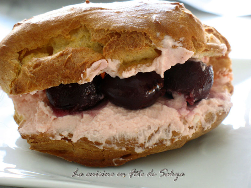 La cuisine en fête de Sakya: Paris Brest aux Cerises Bing et au Mascarpone
