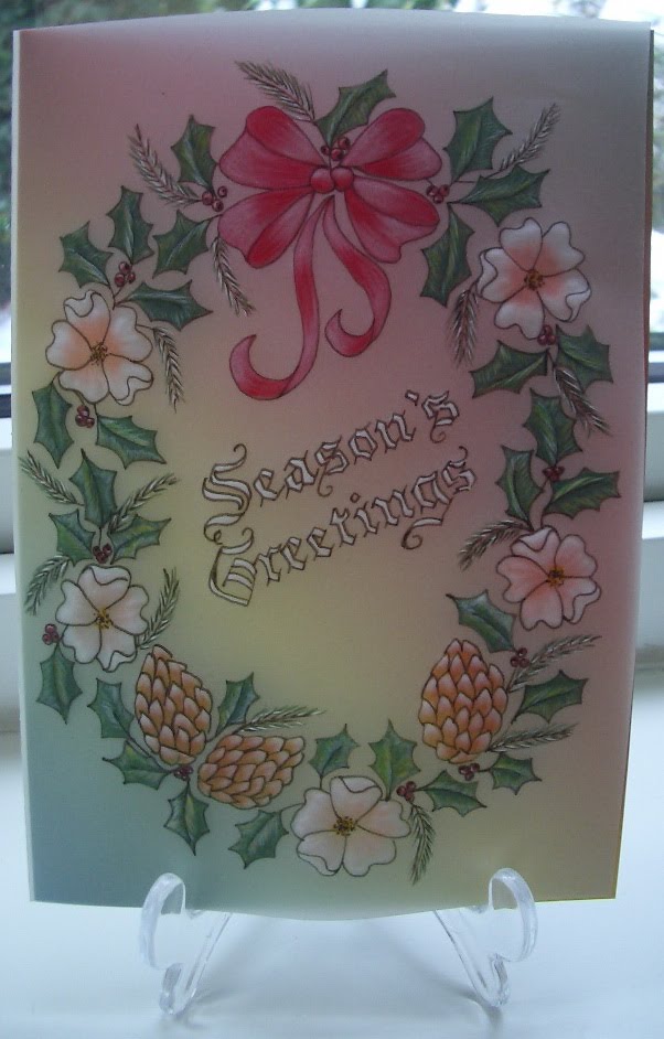 Carol's Crafting Place: Parchment Christmas card