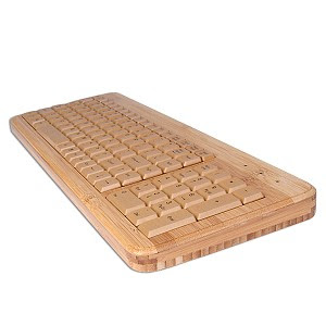 wacky: Real Wood Keyboard and Optical Mouse Set (USB)