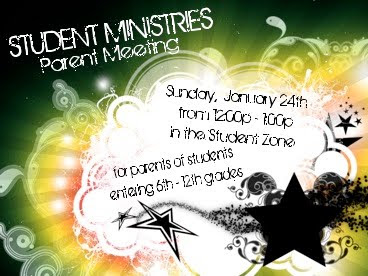 POG Student Ministries - LIFELINE: Student Ministry Parent Meeting This ...