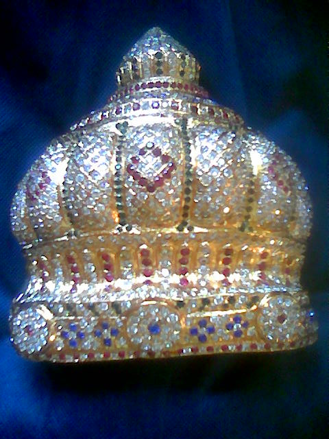 Temple jewellery: KIRITAM FOR HANUMAN