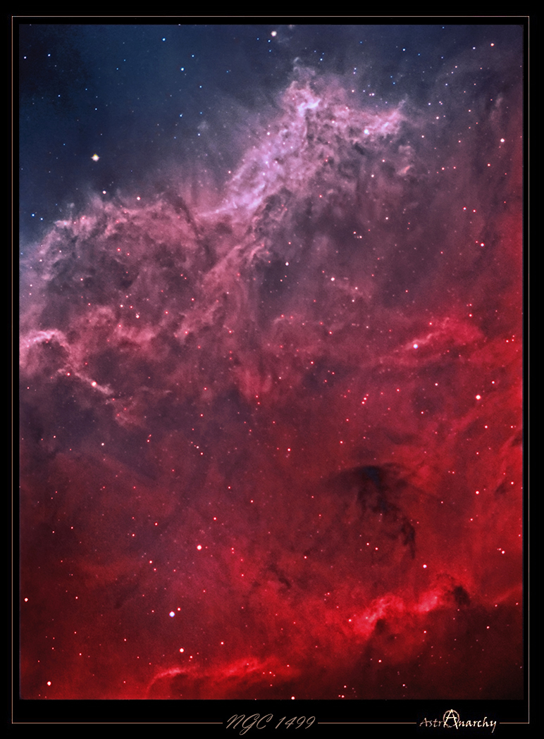 Astro Anarchy: NGC 1499 closeup as an Anaglyph Red/Cyan 3D