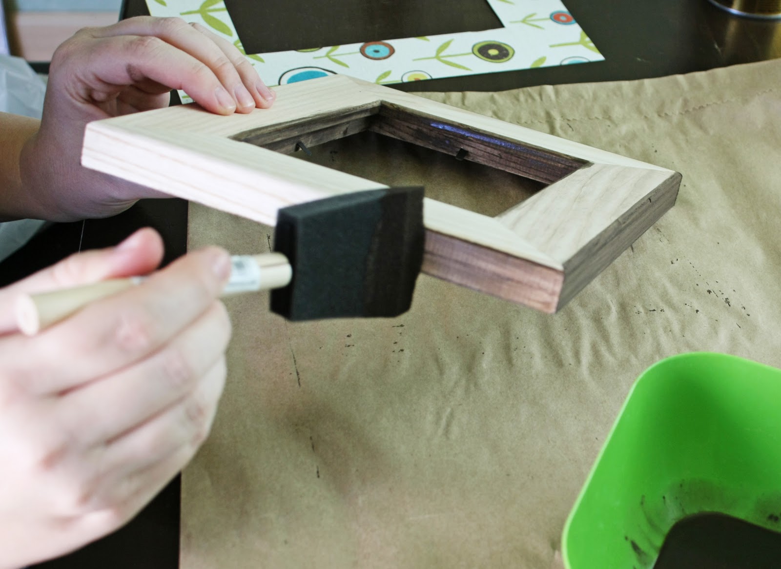 Using Paper to Decorate a Frame - Stacy Risenmay