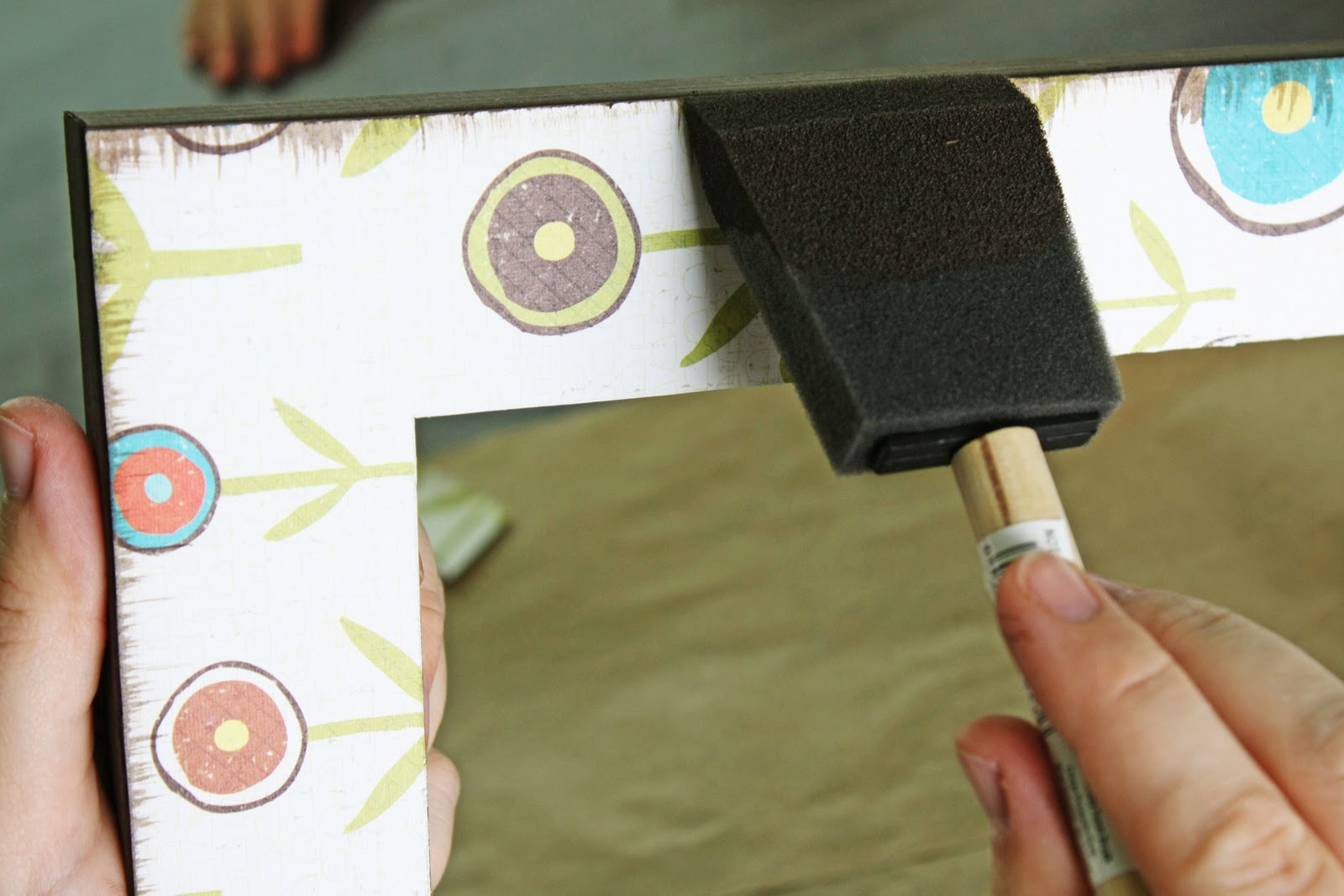 Using Paper to Decorate a Frame - Stacy Risenmay