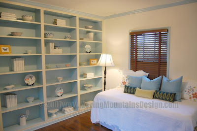 Designing Bliss: Staging Your Built In Bookcases