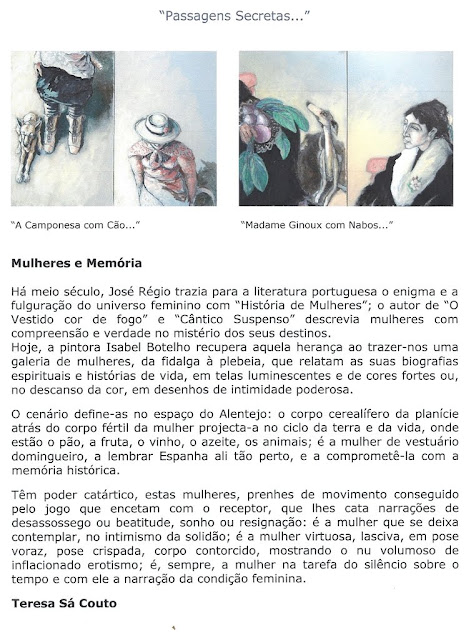 Com Livros: Portalegre recebe pintura de Isabel Botelho