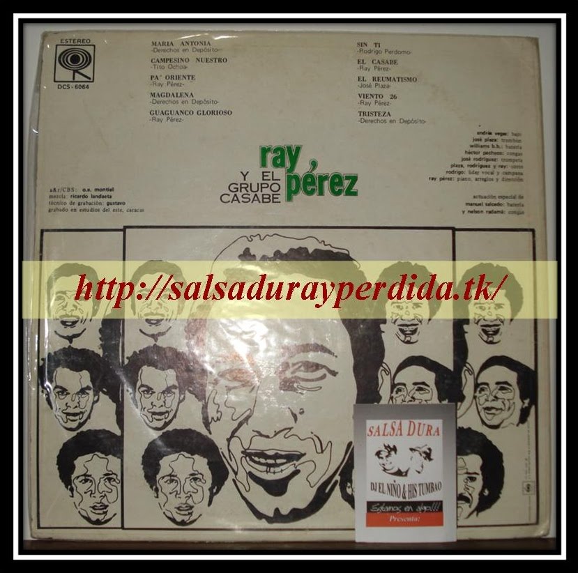 Salsa Dura y Perdida: Ray Pérez & El Grupo Casabe, Lp Ray Pérez & El ...