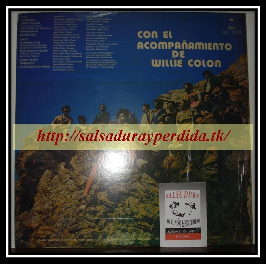 Salsa Dura y Perdida: José Chepito Areas, Lp "José Chepito Areas"!!!