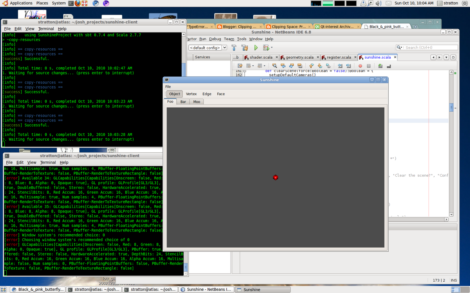 Clipping Space Incorporating Scala Java Sbt Jogl Qt And Rubypython