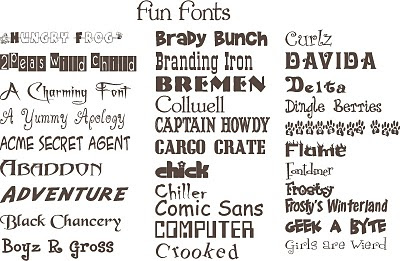 Simply Beautiful: Fun Fonts
