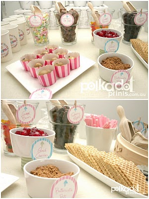 Canadian Hostess Blog: Absolutely gorgeous ice cream buffet tables