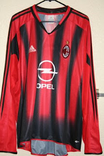 The Football Kit Room: AC Milan Home Kits (2003-2008)