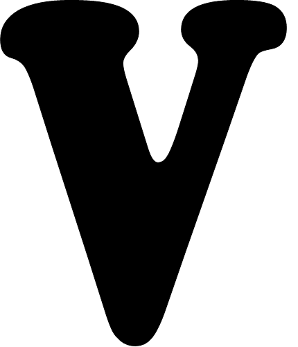 Molde letra V - Imagui