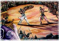 HyDeRaBaDi bLoGs: Hindu Mythology - Abhimanyu trapped in the Chakravyuha